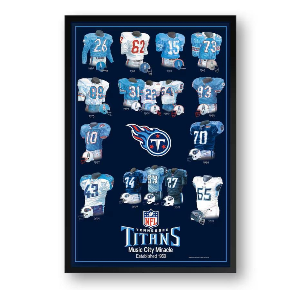 Titans Custom Framed "Heritage Uniform" Photo | Pristine Auction