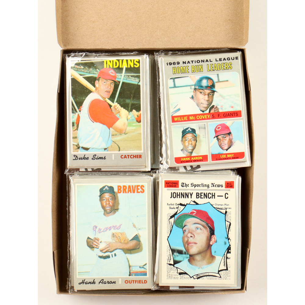 1970 Topps Baseball Cello Fun Pack Vending Box with (20) Packs ...