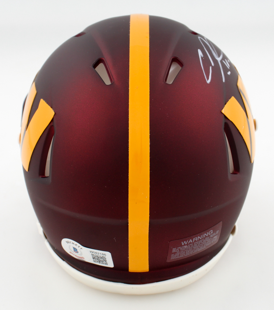 Curtis Samuel Signed Commanders Speed Mini Helmet (Beckett) | Pristine ...