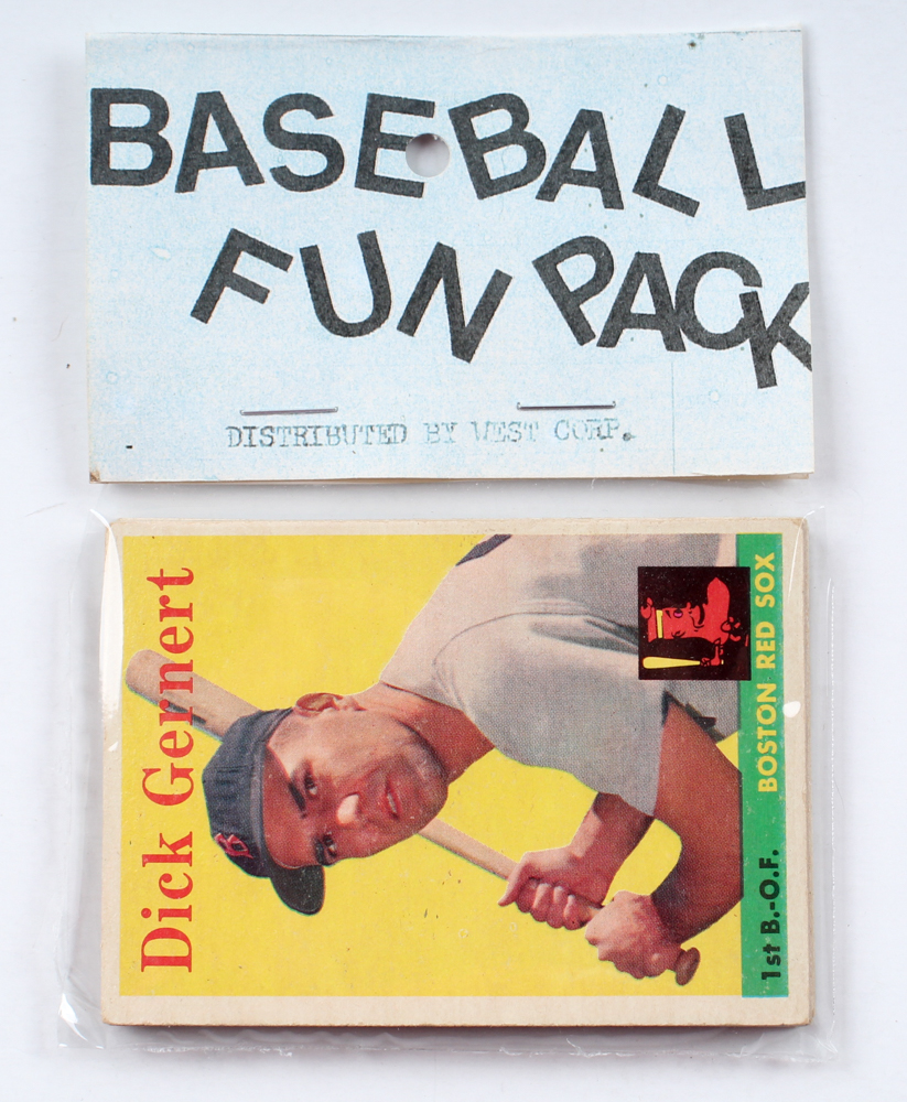 1958 Topps Baseball Card Fun Pack with (10) Cards | Pristine Auction