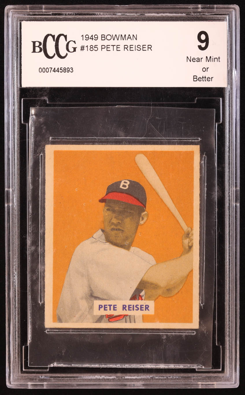 Pete Reiser 1949 Bowman #185 (BCCG 9) | Pristine Auction