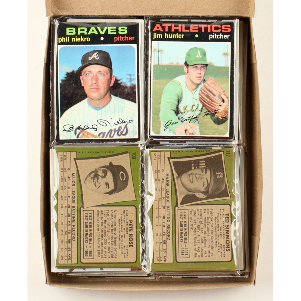 1971 Topps Baseball Cello Fun Pack Vending Box with (20) Packs ...