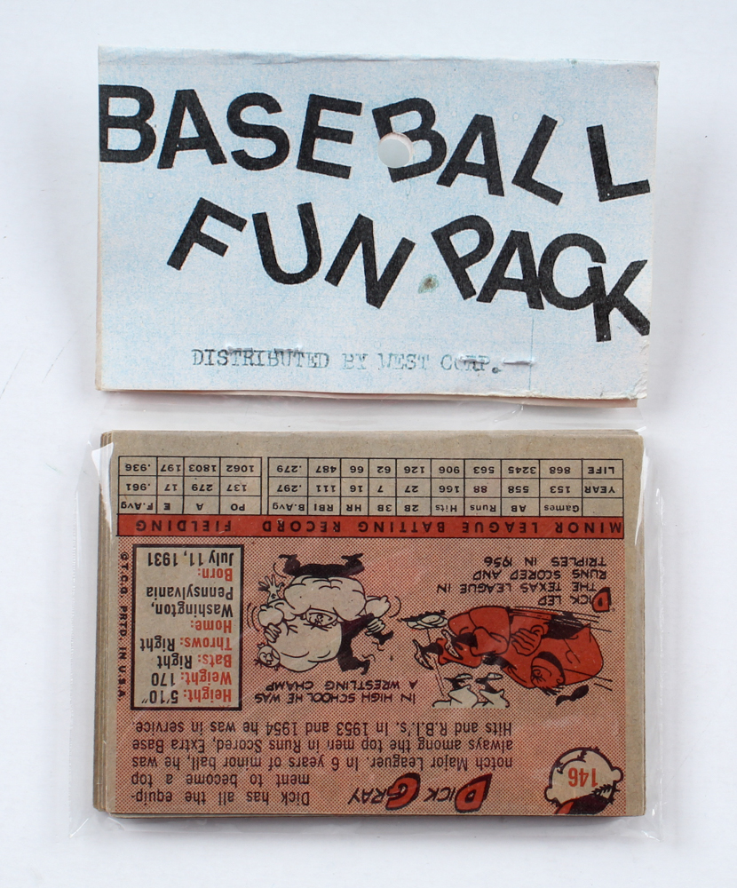 1958 Topps Baseball Card Fun Pack with (10) Cards | Pristine Auction