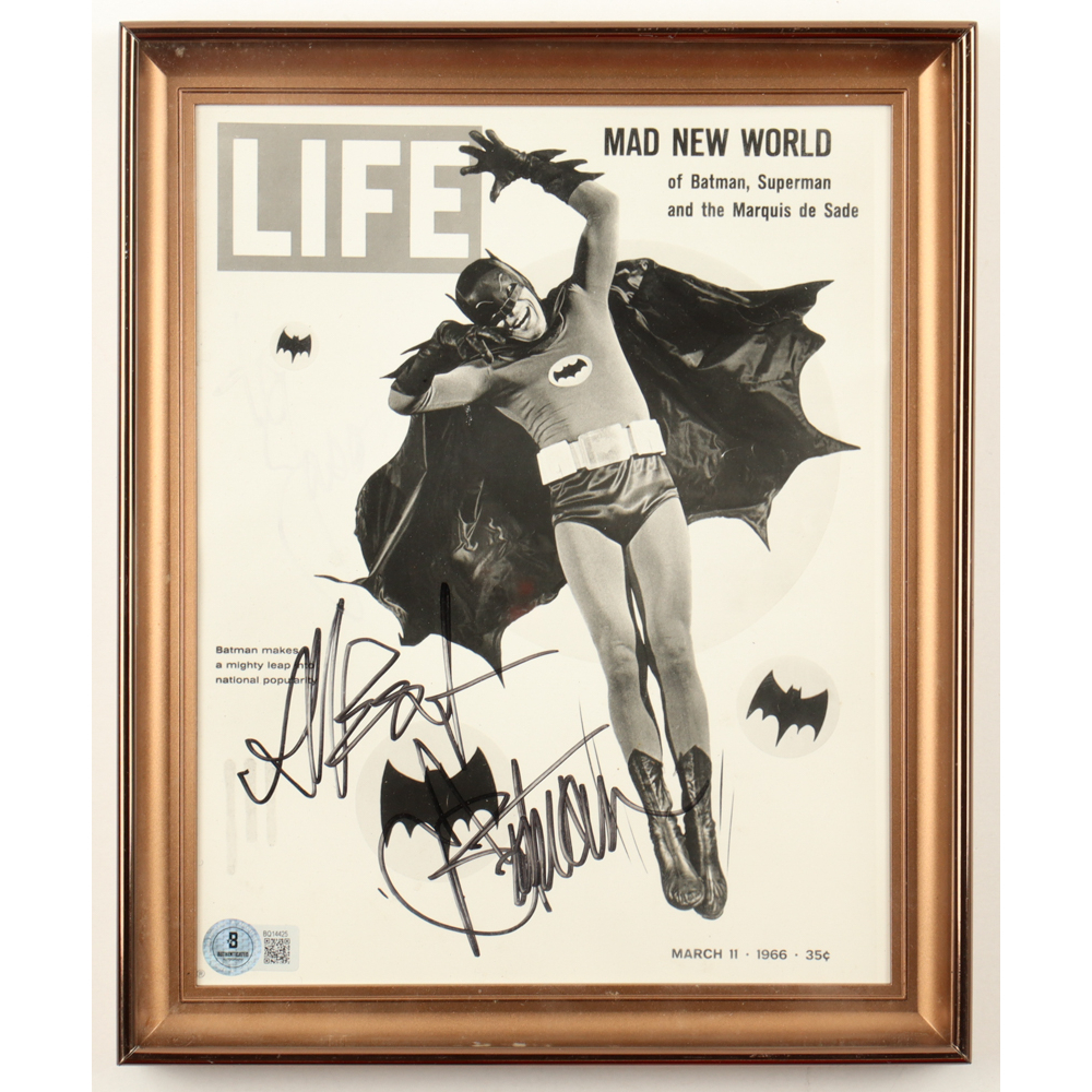 Adam West Signed "Batman Life Magazine Cover" Custom Framed Photo ...