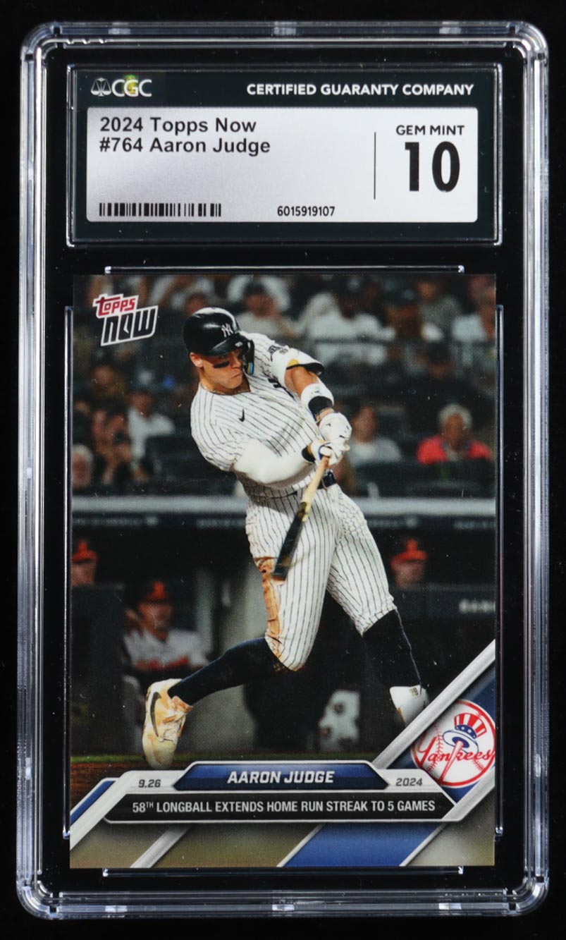Aaron Judge 2024 Topps Now #764 (CGC 10) | Pristine Auction