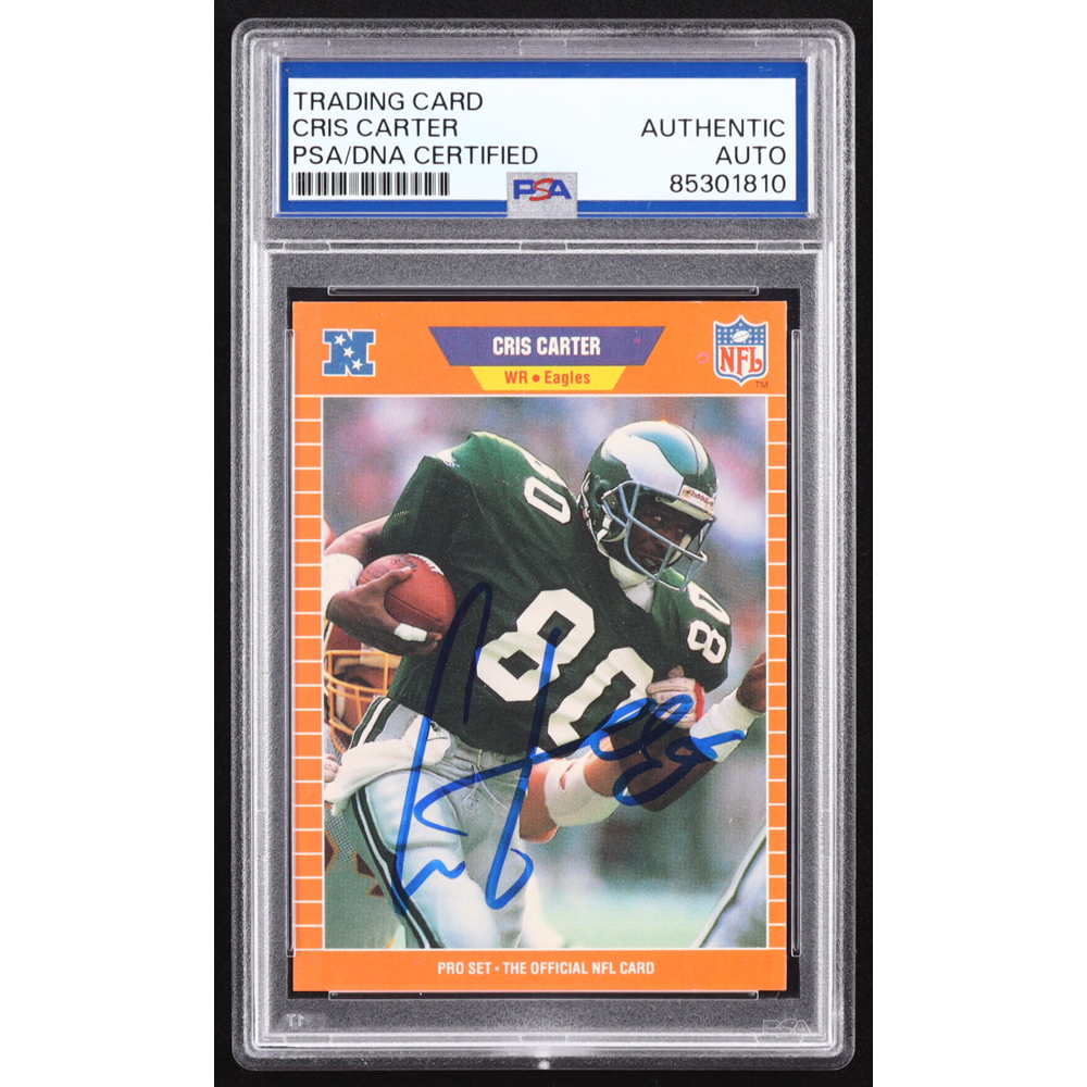 Cris Carter Signed 1989 Pro Set #314 (PSA) | Pristine Auction