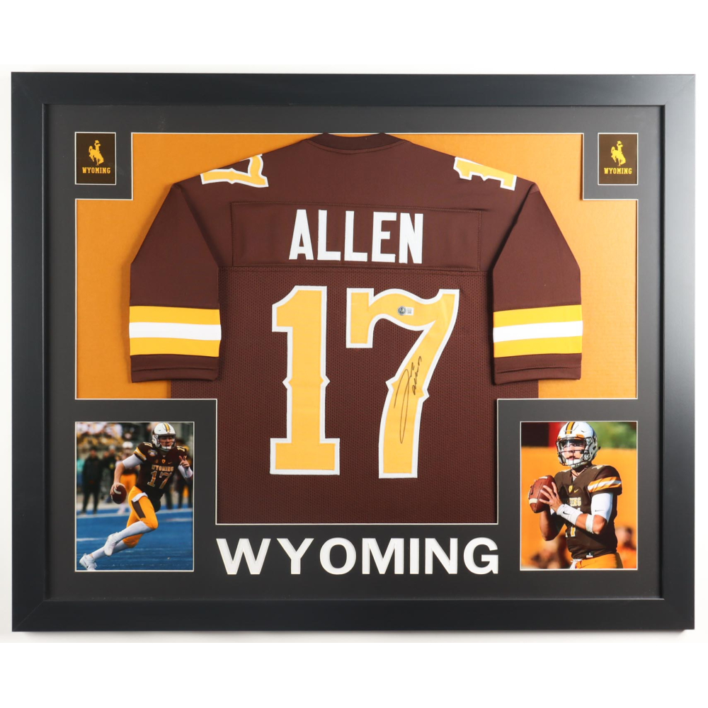 Josh Allen Signed Custom Framed Jersey Display (Beckett) | Pristine Auction