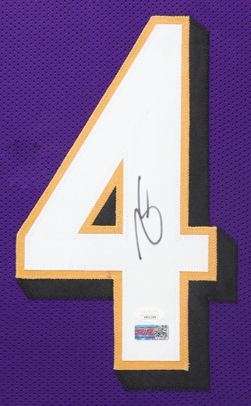 Zay Flowers Signed Custom Framed Jersey Display (JSA & PIA) | Pristine ...