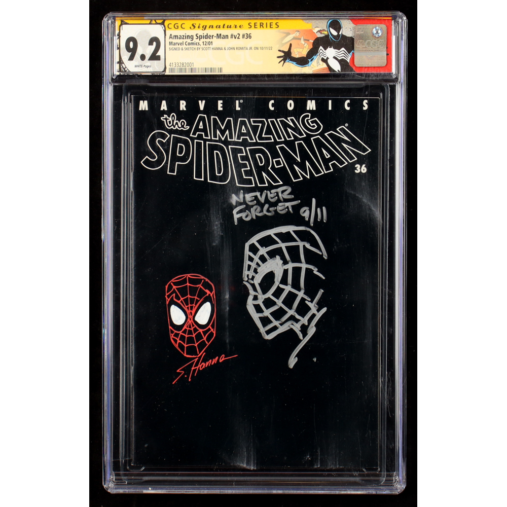 Scott Hanna & John Romita Signed 2001 "The Amazing Spider-Man" Issue ...