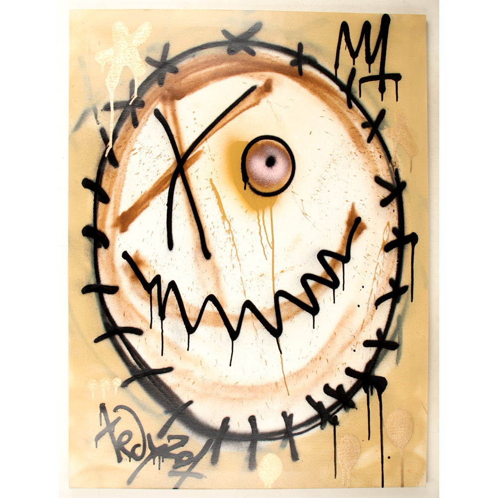 "Stitched Smile" 2025 30x40 Original Painting on Canvas by Tadas ...