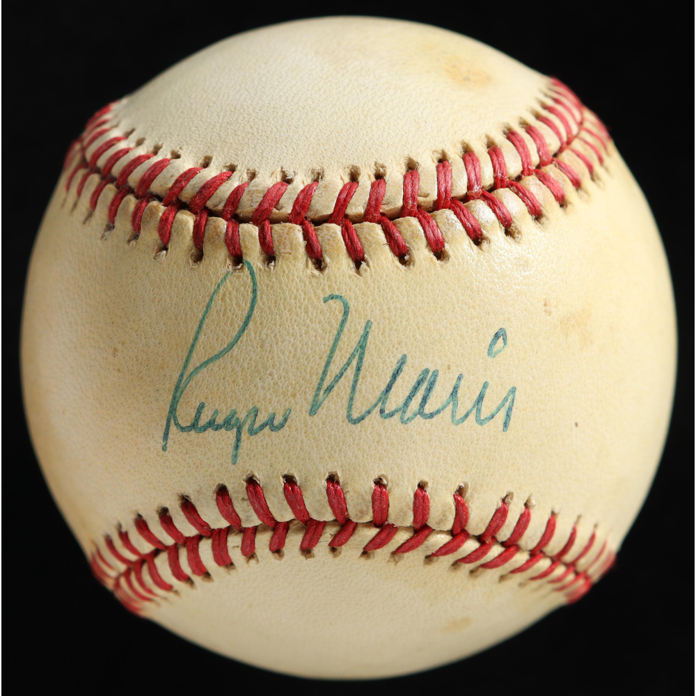 Roger Maris Signed Baseball with Bold Signature (JSA LOA & PSA LOA ...