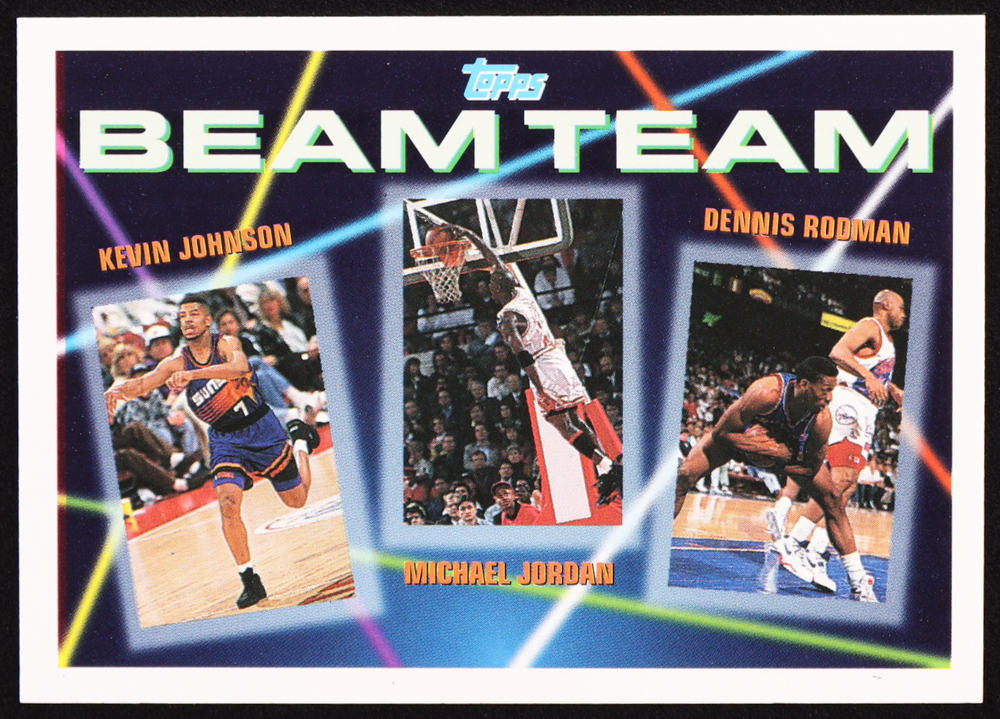 Michael Jordan / Kevin Johnson / Dennis Rodman 1993 Topps Beam Team #3 ...