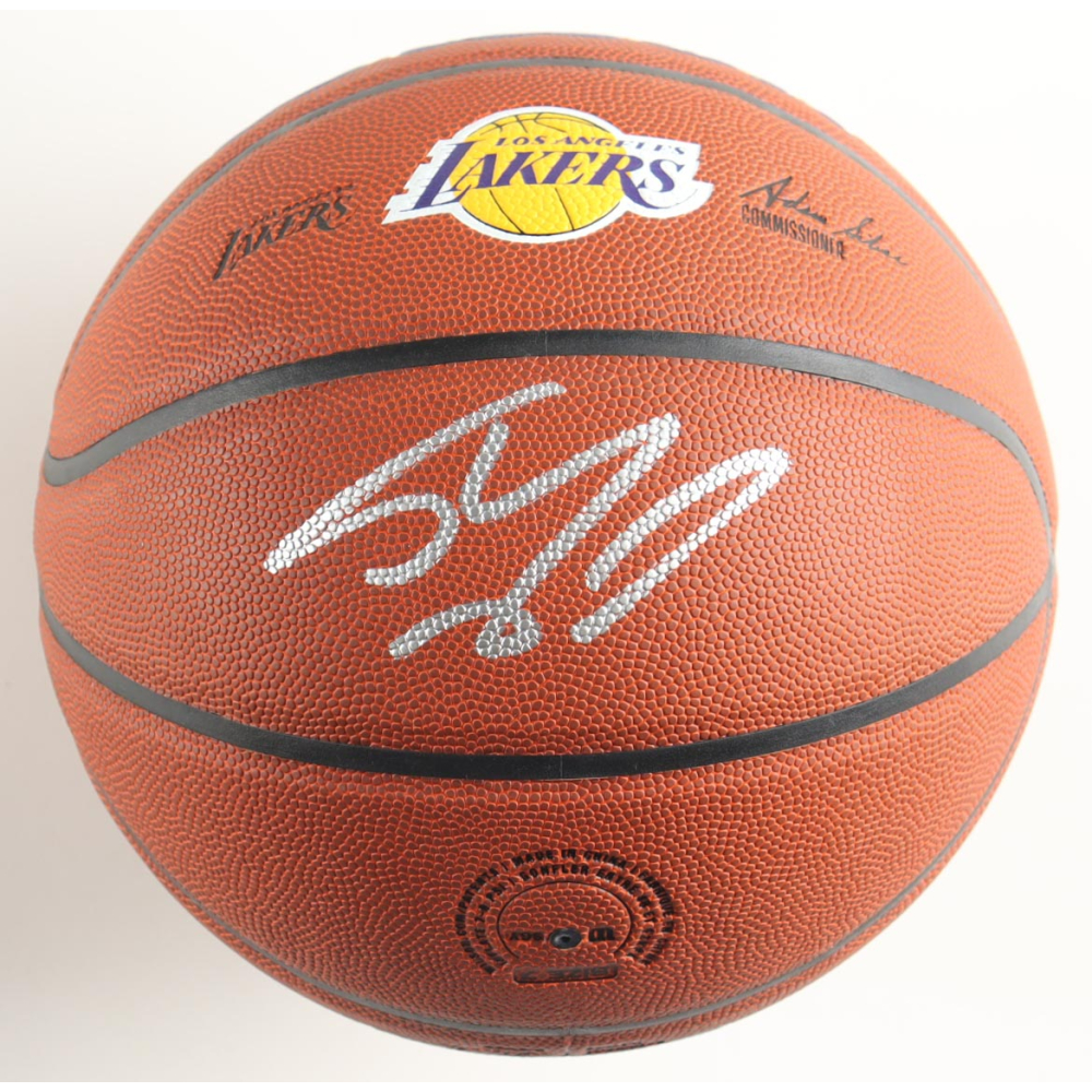 Shaquille O'Neal Signed Lakers Logo NBA Basketball (Schwartz ...