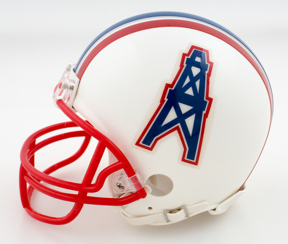 Oilers Mini Helmet Signed By (5) With Curtis Duncan, Warren Moon ...