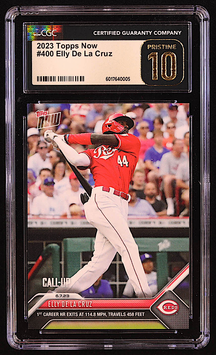 Elly De La Cruz 2024 Topps Now #400 RC (CGC 10 | Pristine Black Label) | Pristine Auction