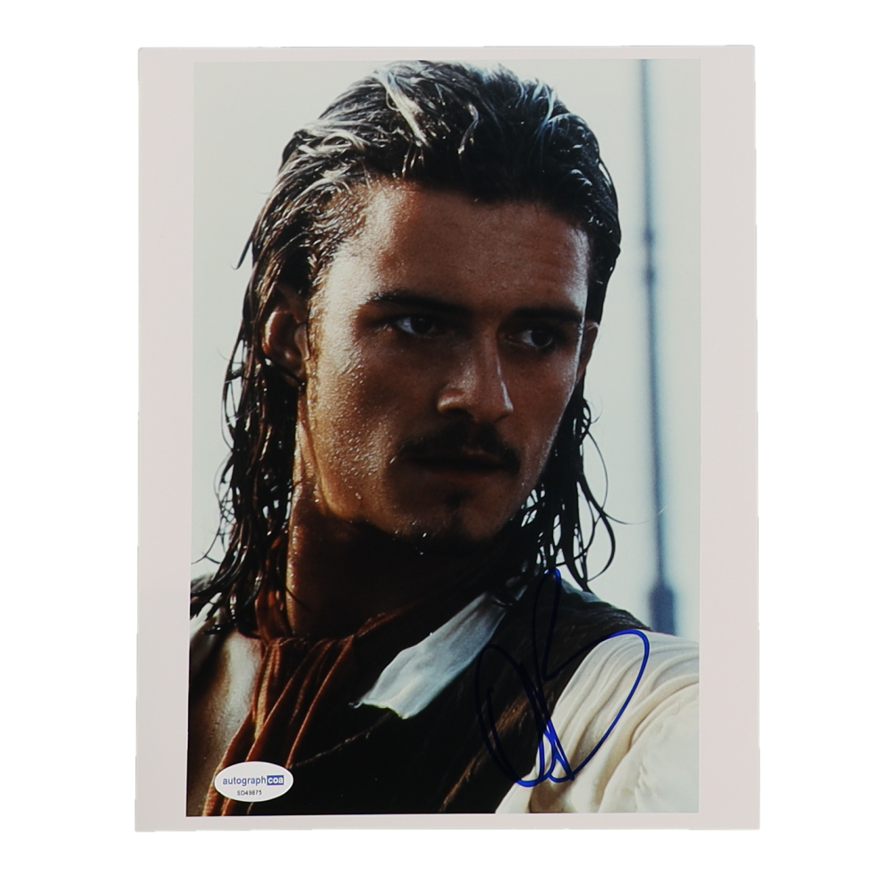 Orlando Bloom Signed "Pirates of the Caribbean" 8x10 Photo ...