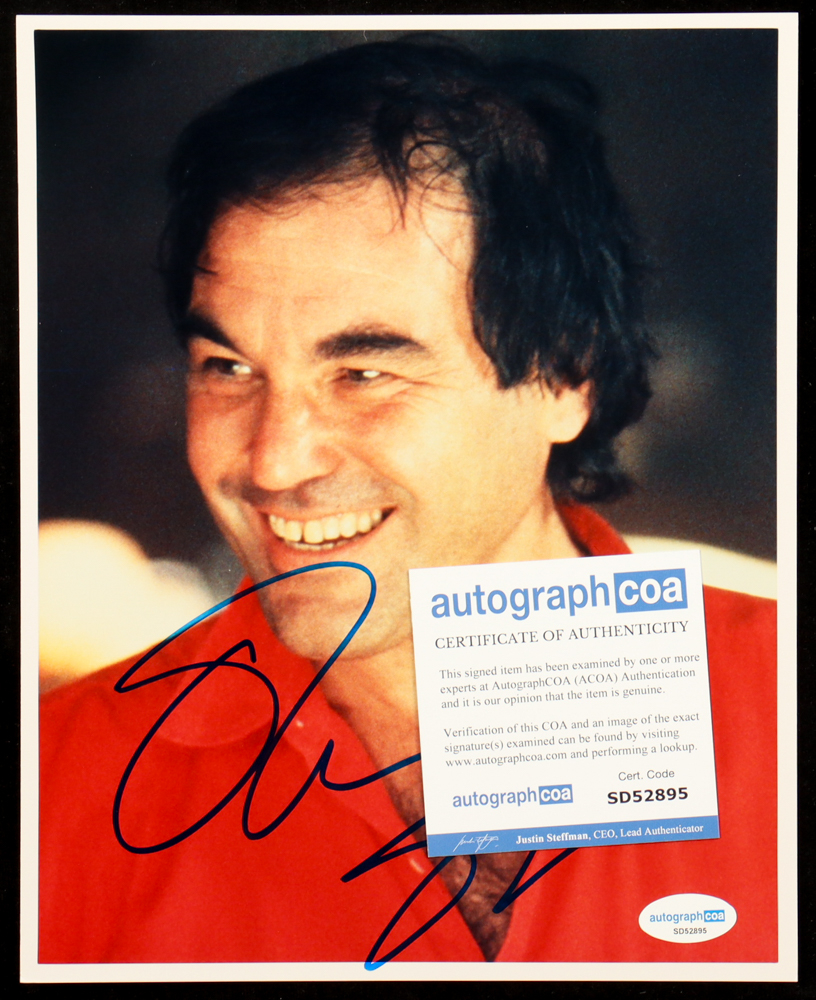 Oliver Stone Signed 8x10 Photo (ACOA) | Pristine Auction