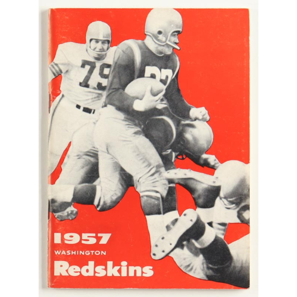 1957 Vintage Redskins Official Press, Radio & TV Guide | Pristine Auction