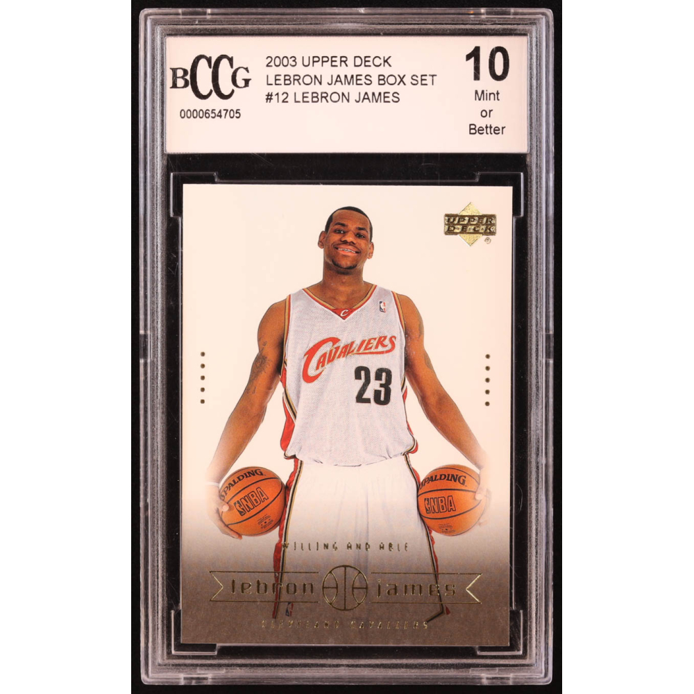 LeBron James 2003 Upper Deck LeBron James Box Set #12 RC / Willing and ...