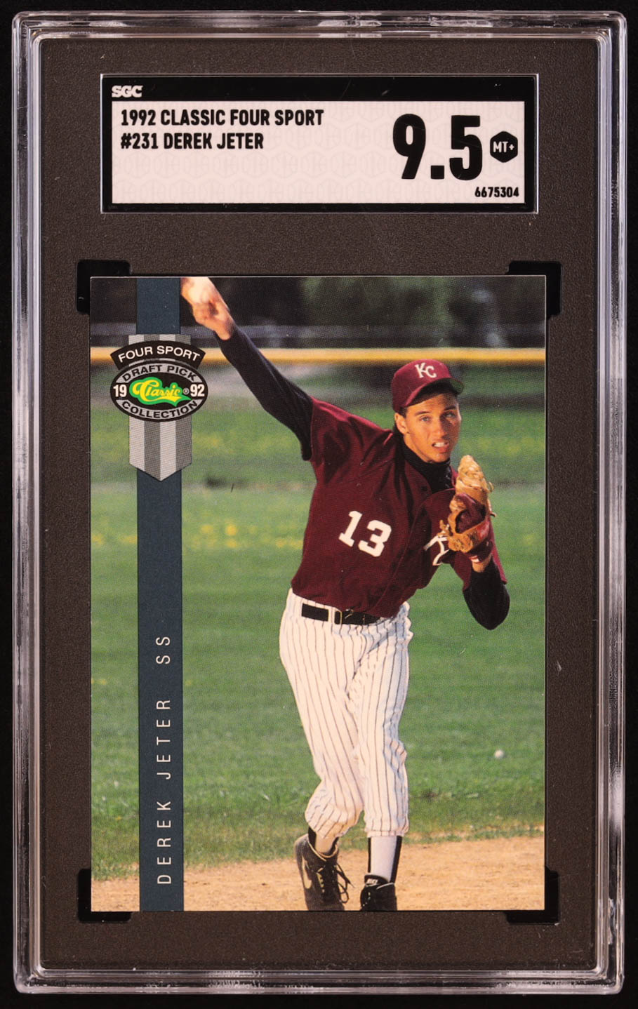 Derek Jeter 1992 Classic Four Sport #231 RC (SGC 9.5) | Pristine Auction