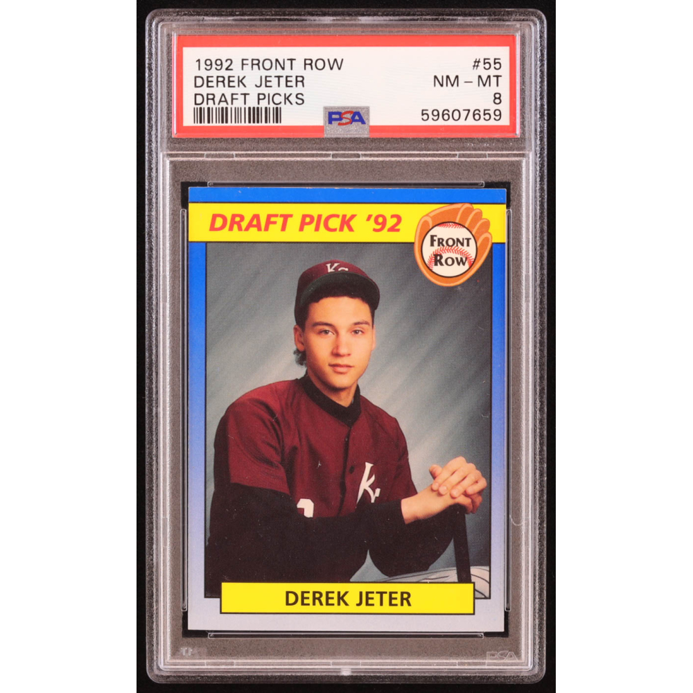 Derek Jeter 1992 Front Row Draft Picks #55 RC (PSA 8) | Pristine Auction