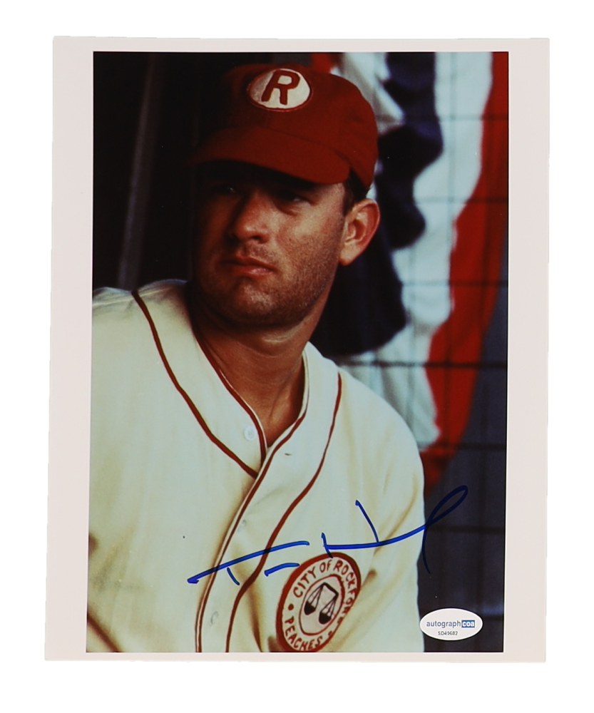 Tom Hanks Signed "A League of Their Own" 8x10 Photo (AutographCOA ...