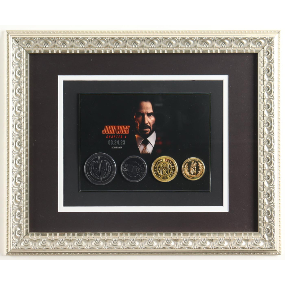 "John Wick: Chapter 4" Custom Framed Opening Night (4) Coins Set ...