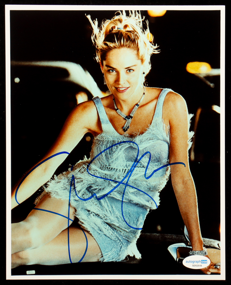 Sharon Stone Signed 8x10 Photo (ACOA) | Pristine Auction