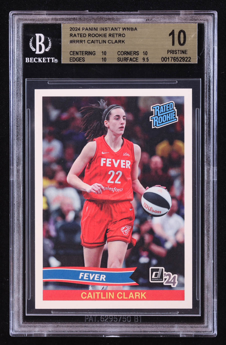 Caitlin Clark 2024 Panini Instant WNBA Rated Rookie Retro #RRR1 RC (BGS ...