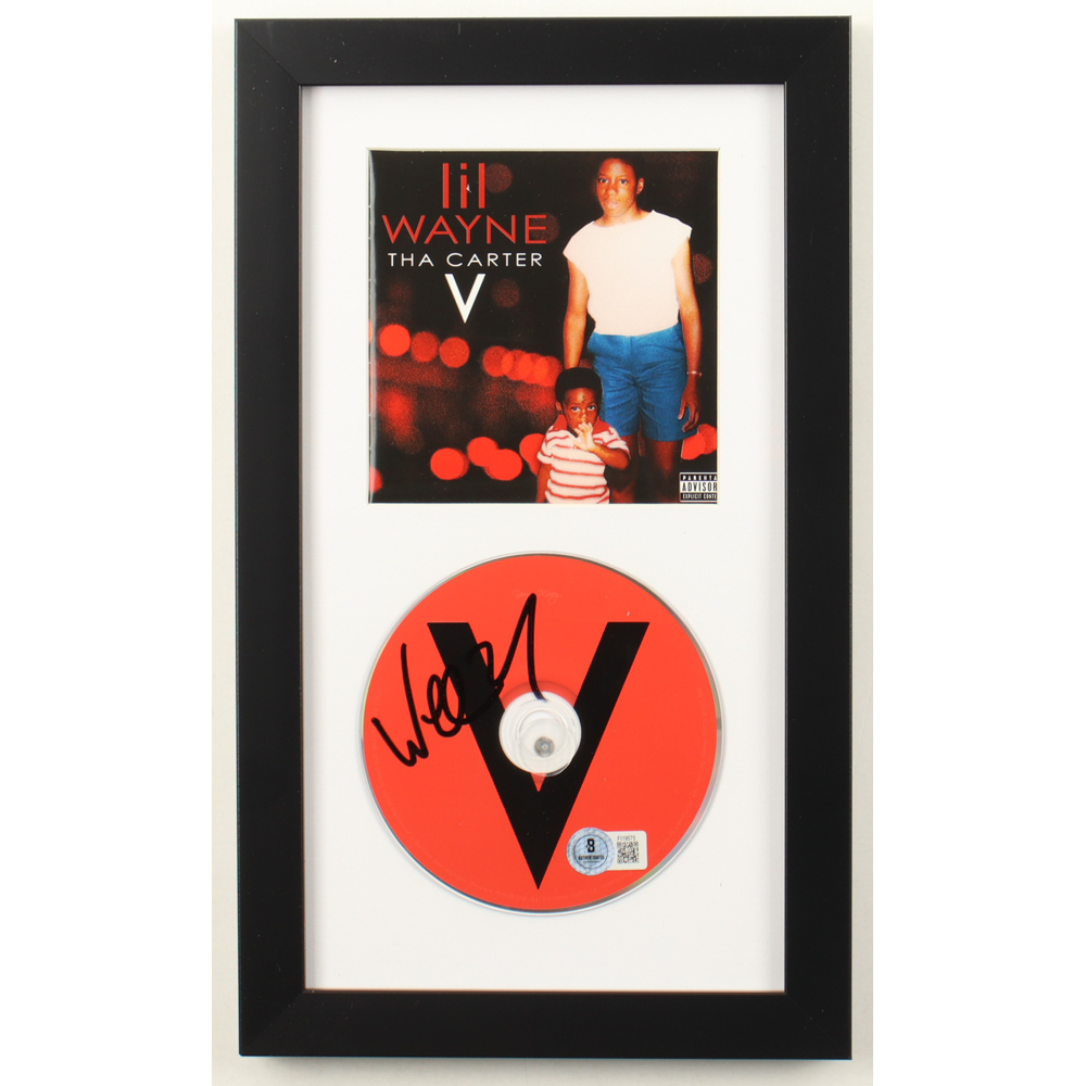 Lil Wayne Signed "Tha Carter V" Custom Framed CD Album Disc Display ...