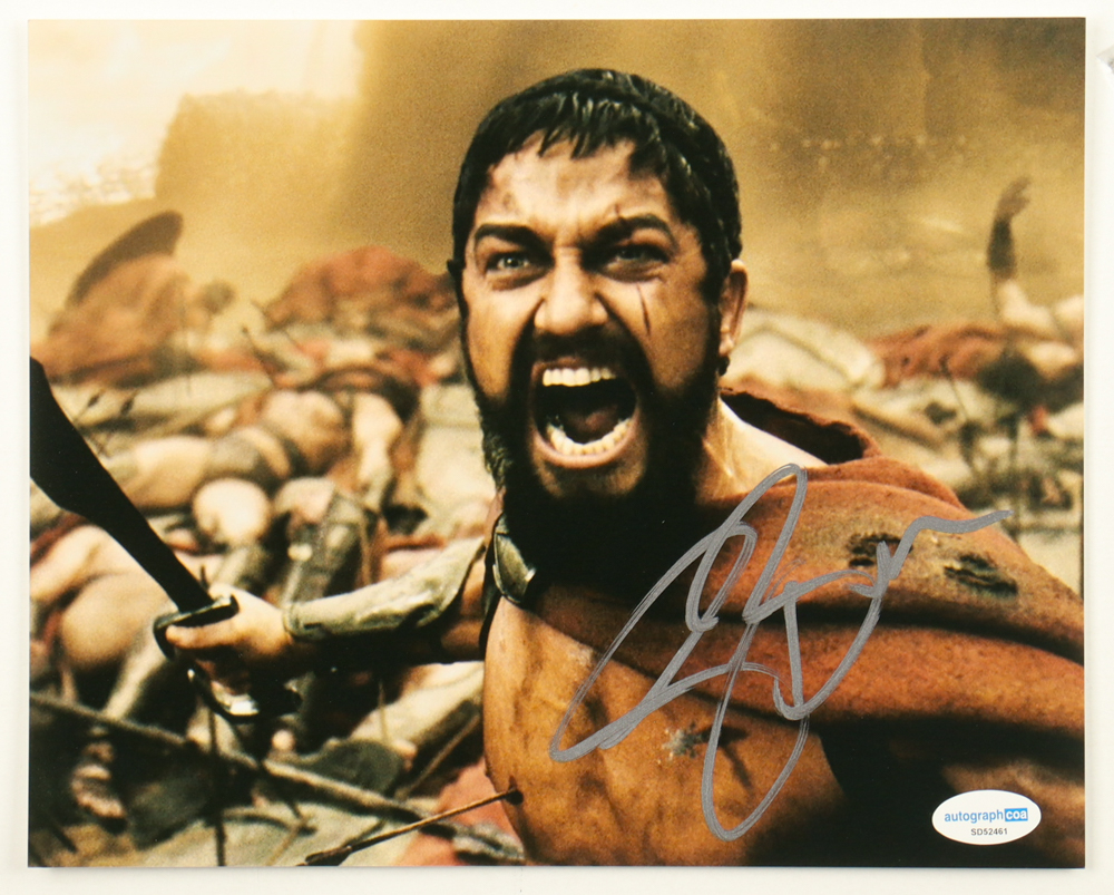 Gerard Butler Signed "300" 8x10 Photo (ACOA) | Pristine Auction