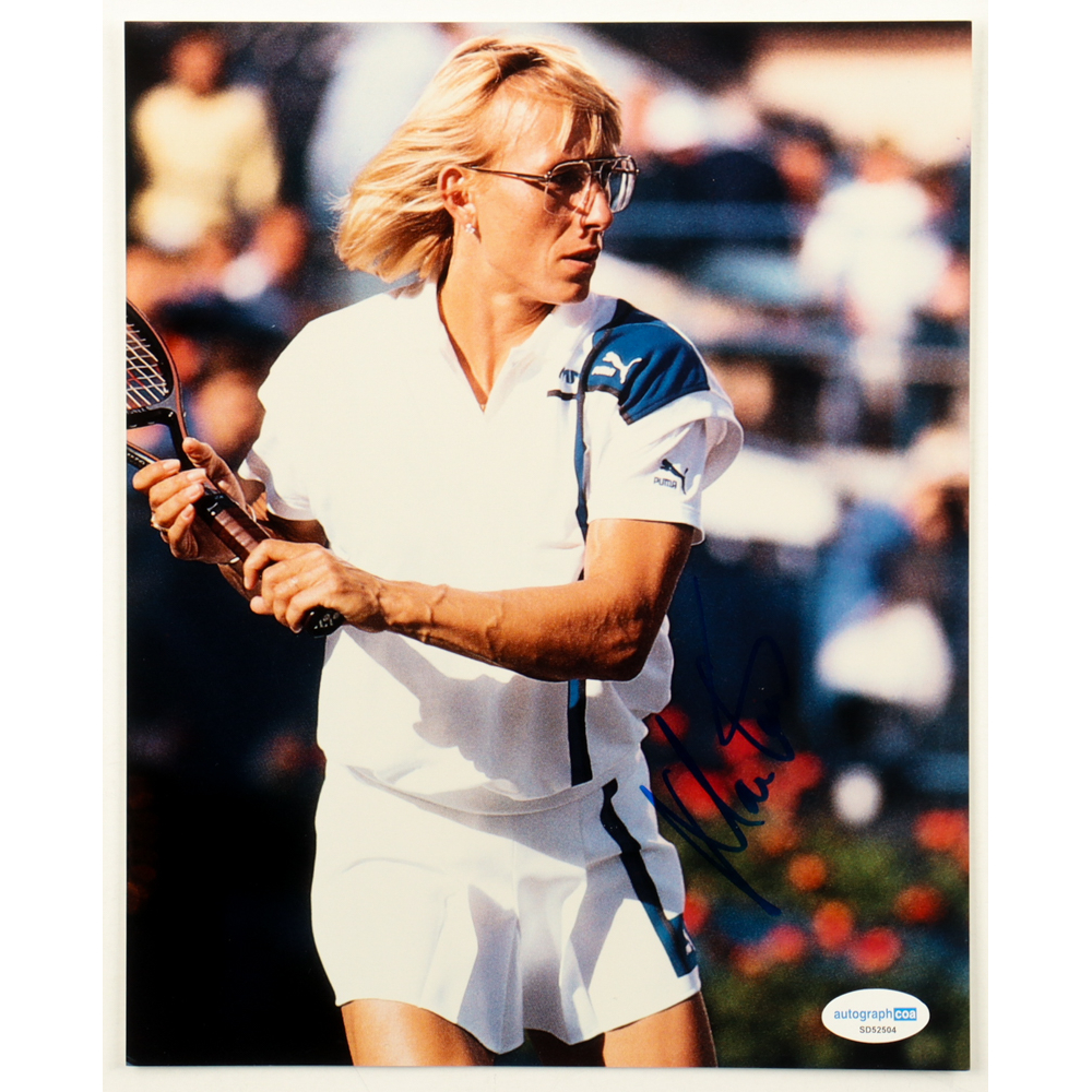 Martina Navratilova Signed 8x10 Photo (ACOA) | Pristine Auction