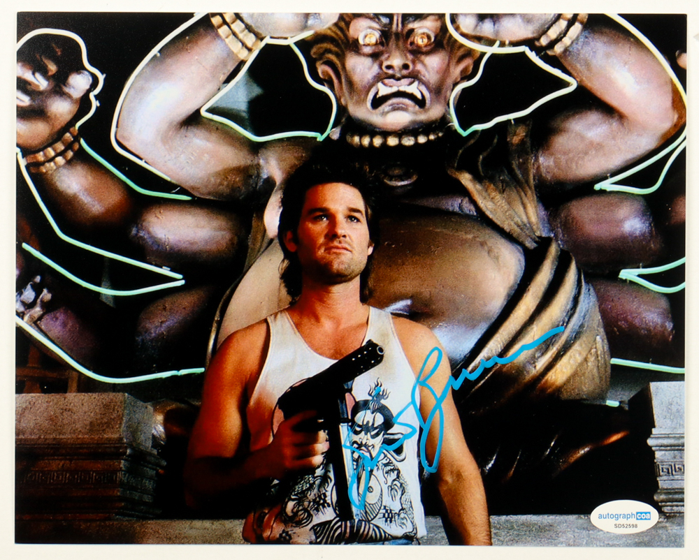 Kurt Russell Signed "Big Trouble in Little China" 8x10 Photo (ACOA ...