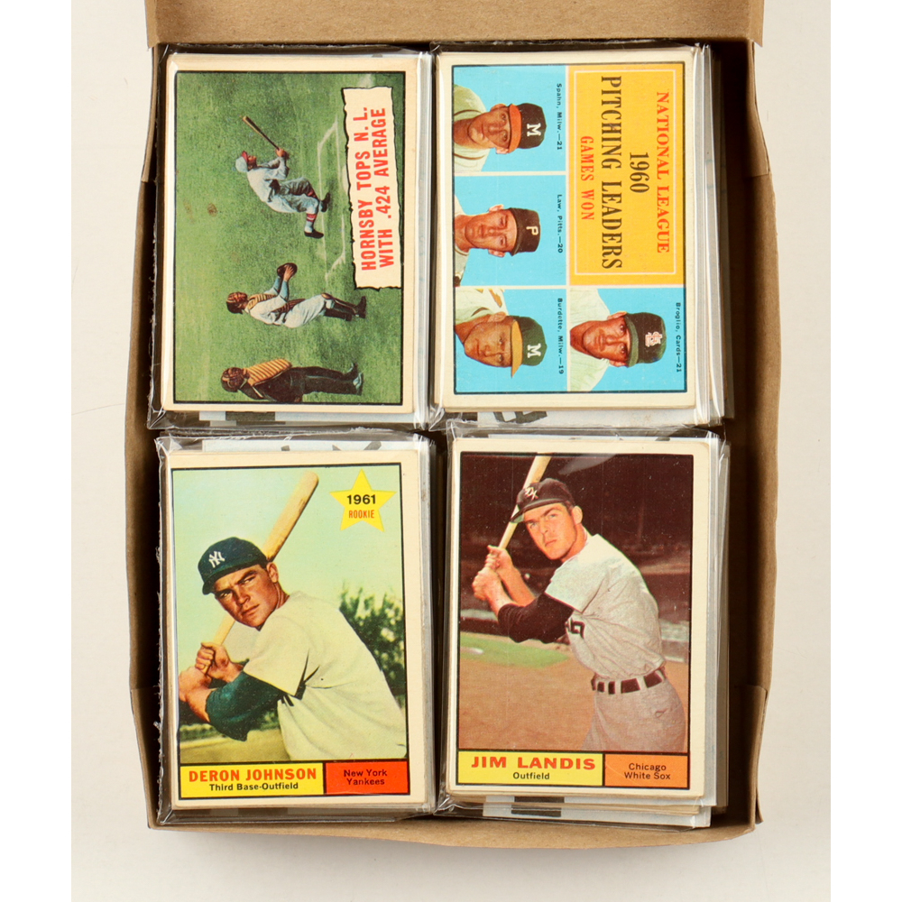 1961 Topps Baseball Cello Fun Pack Vending Box with (20) Packs ...