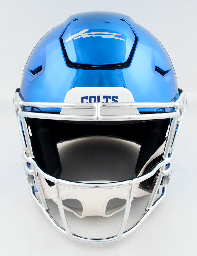 Jonathan Taylor Signed Colts Full-Size Authentic Chrome SpeedFlex ...