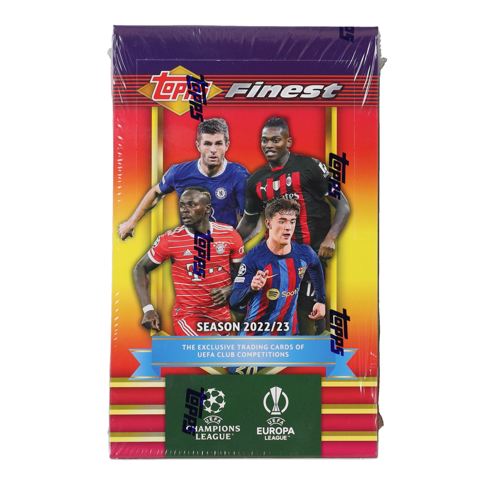 2022-23 Topps Finest Flashbacks UEFA Club Competitions Soccer Hobby Box ...