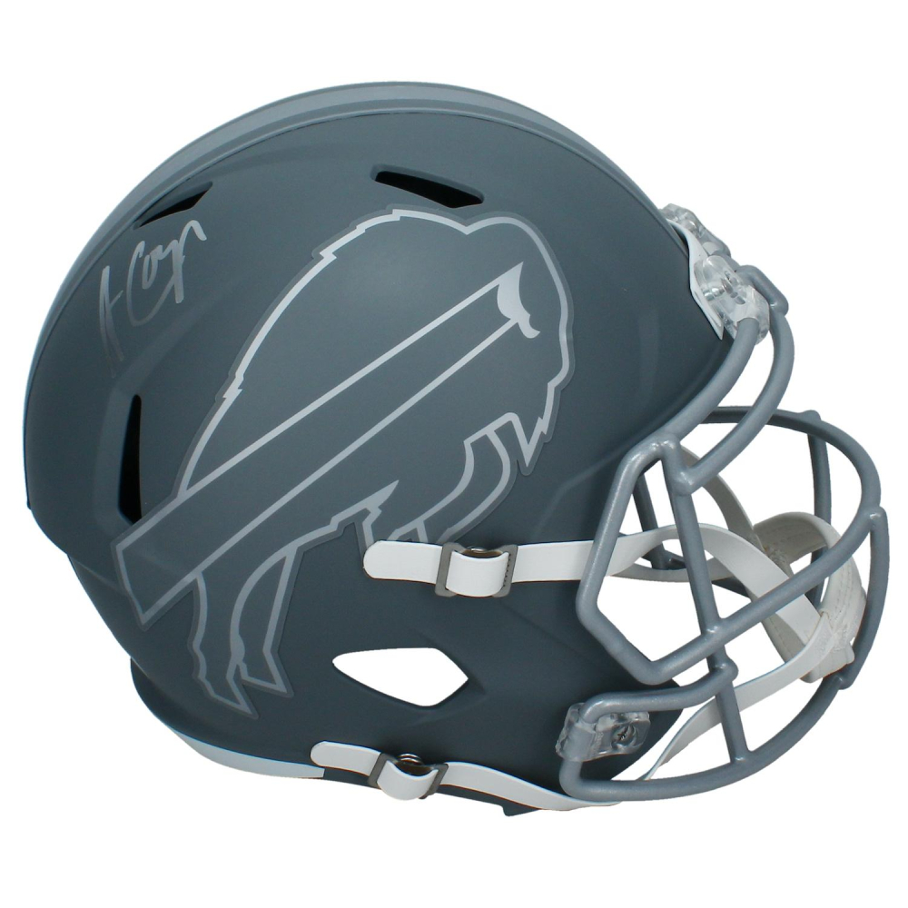 Amari Cooper Signed Bills Full-Size Slate Alternate Speed Helmet ...