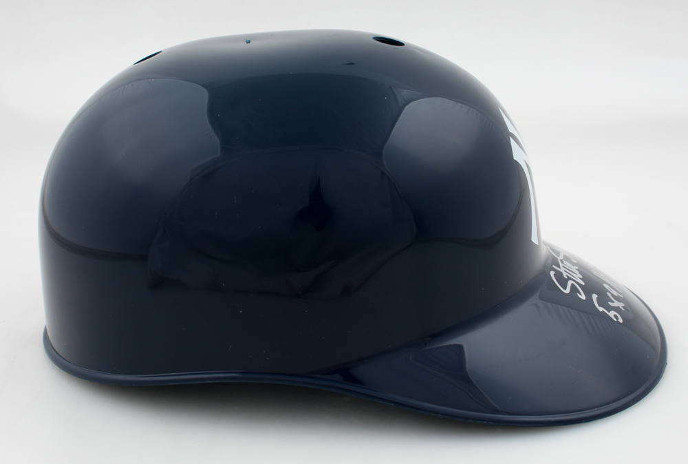 Steve Sax Signed Yankees Full-Size Batting Helmet Inscribed "5x All ...