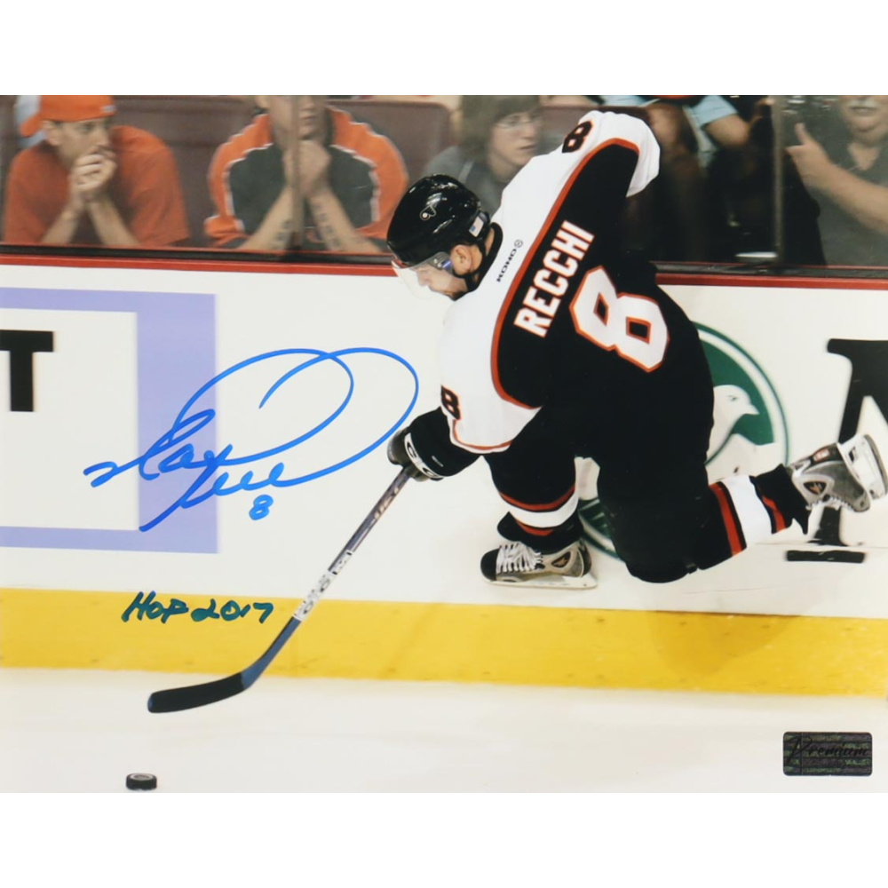 Mark Recchi Signed Flyers 8x10 Photo Inscribed "HOF 2017" (Premium ...