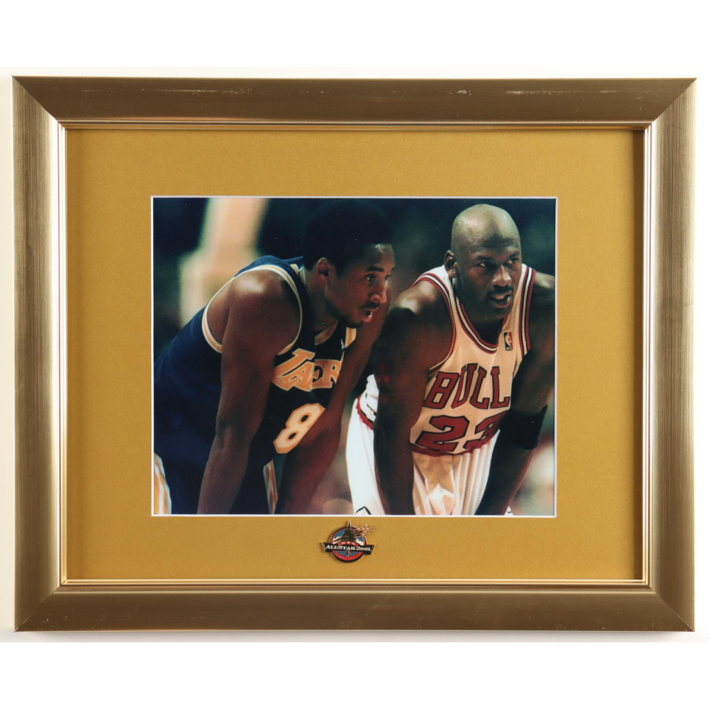 Kobe Bryant vs Michael Jordan Custom Framed Photo with All-Star Game ...