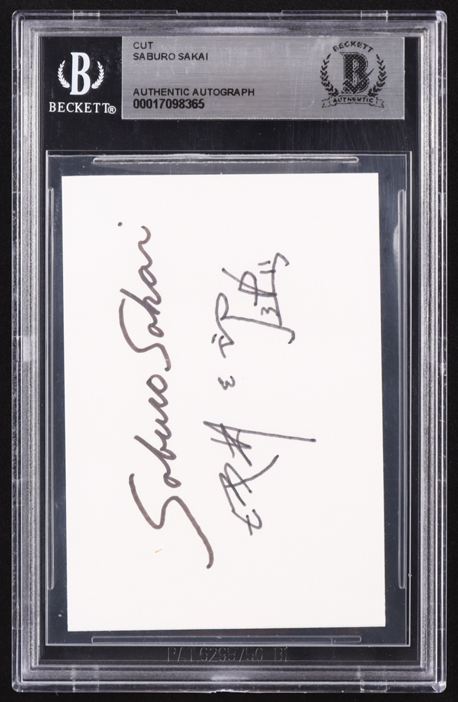 Saburo Sakai Signed Cut (BGS) | Pristine Auction