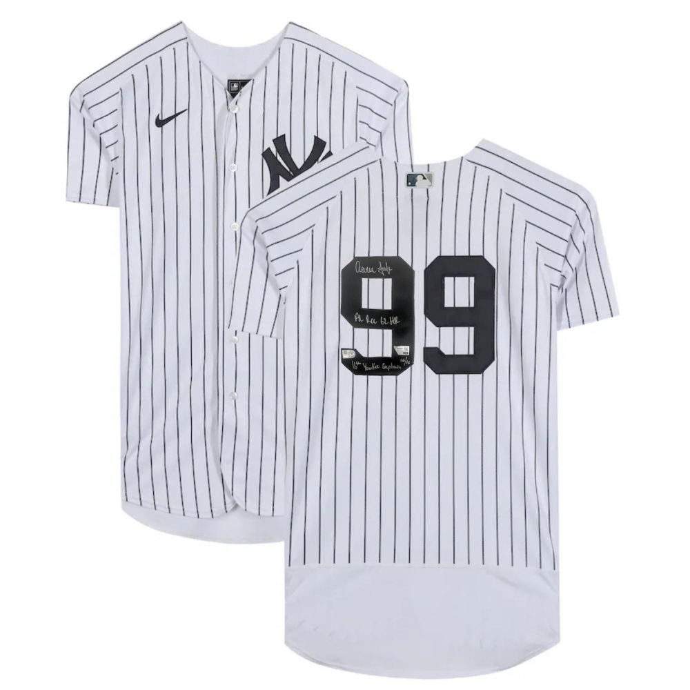 Aaron Judge Signed LE Yankees Nike Jersey Inscribed "AL Rec 62 HR ...