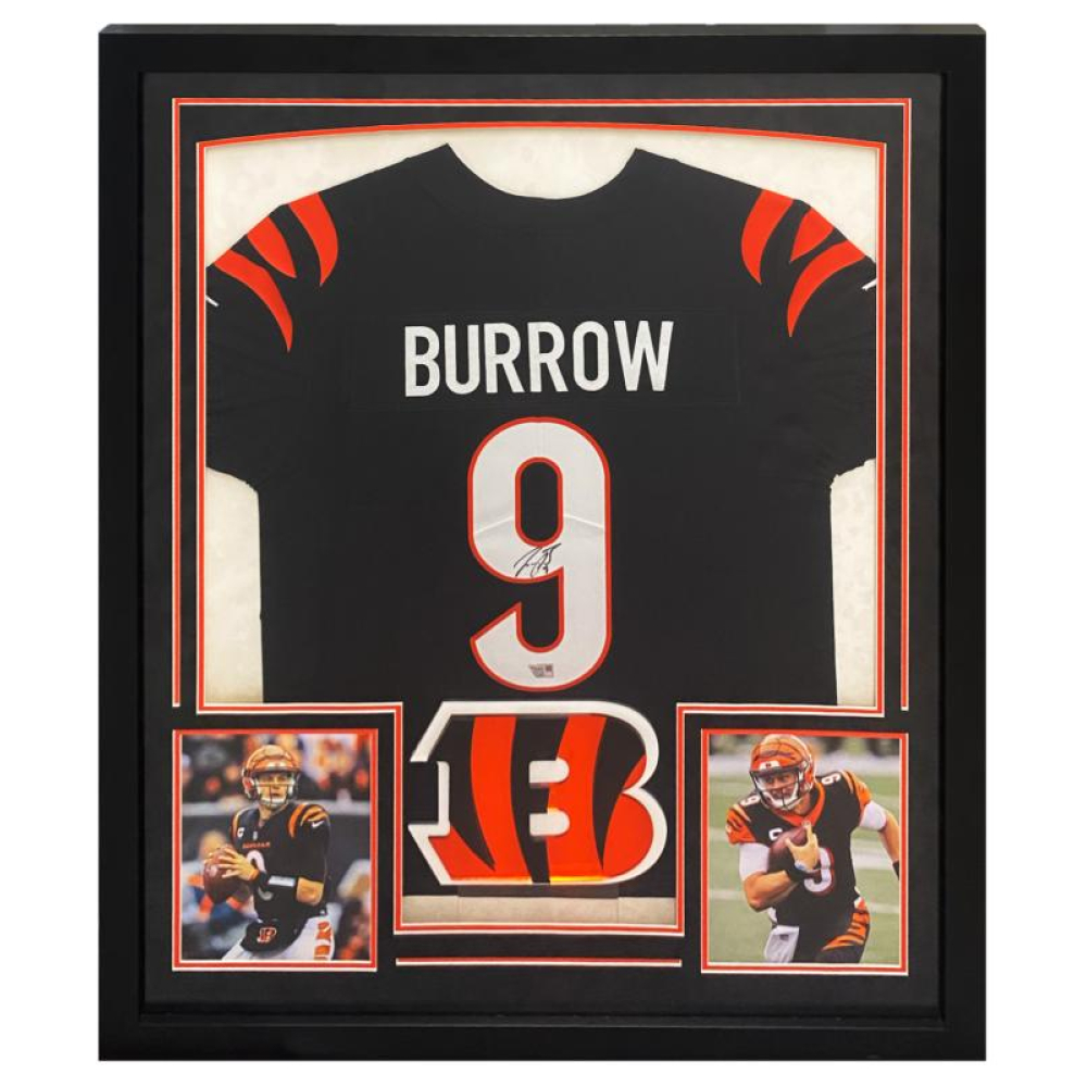Joe Burrow Signed Bengals Custom Framed Nike Elite Authentic Jersey ...