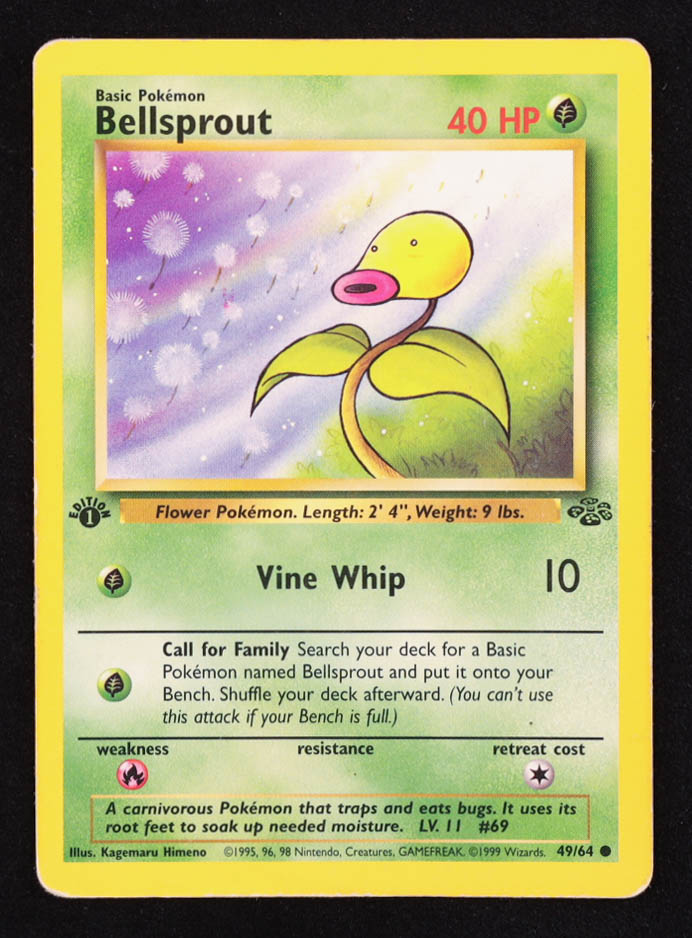 Bellsprout Pokemon 1999 Jungle #49 | Pristine Auction