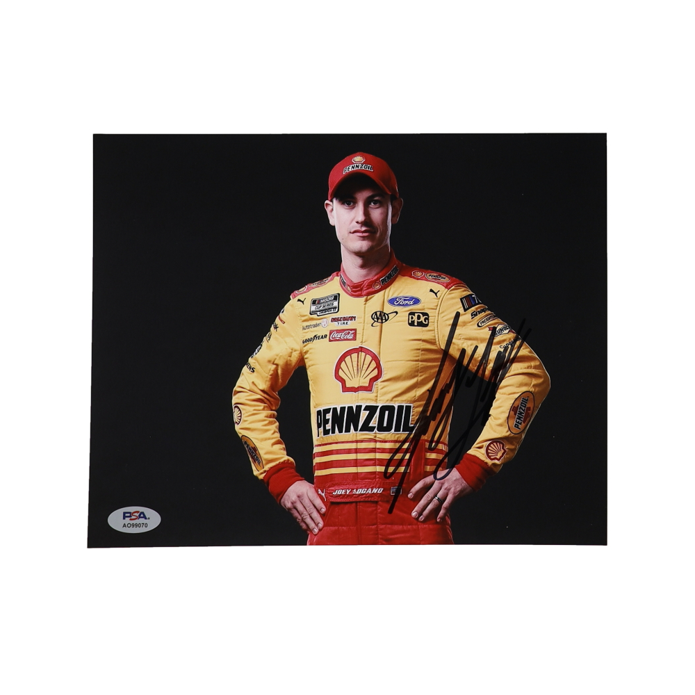 Joey Logano Signed NASCAR 8x10 Photo (PSA) | Pristine Auction