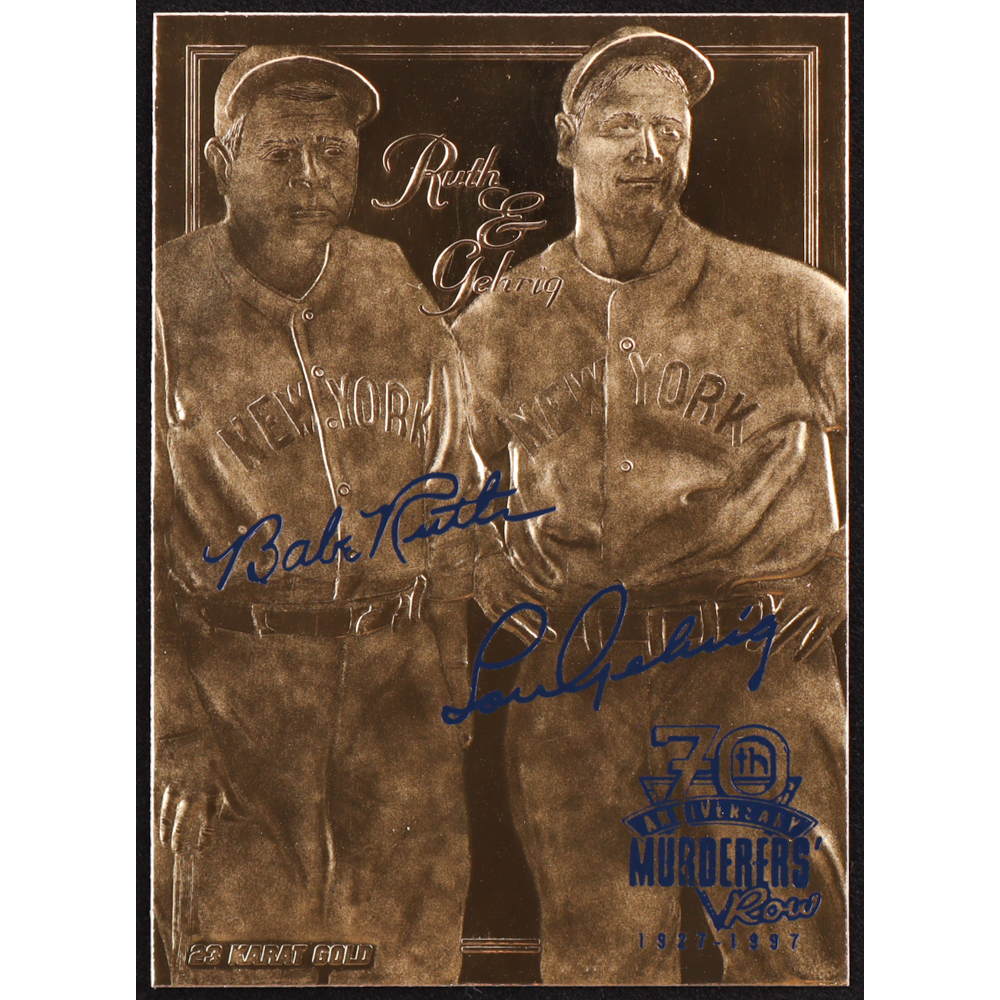 Babe Ruth / Lou Gehrig 1997 CMG Worldwide Murderers' Row 70th ...