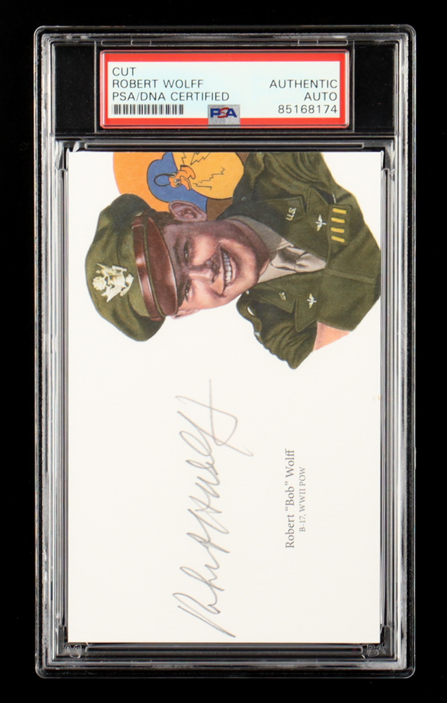 Robert Wolff Signed Cut With Portrait Art (PSA) | Pristine Auction