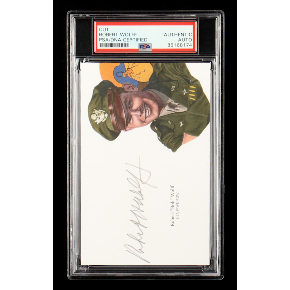Robert Wolff Signed Cut With Portrait Art (PSA) | Pristine Auction
