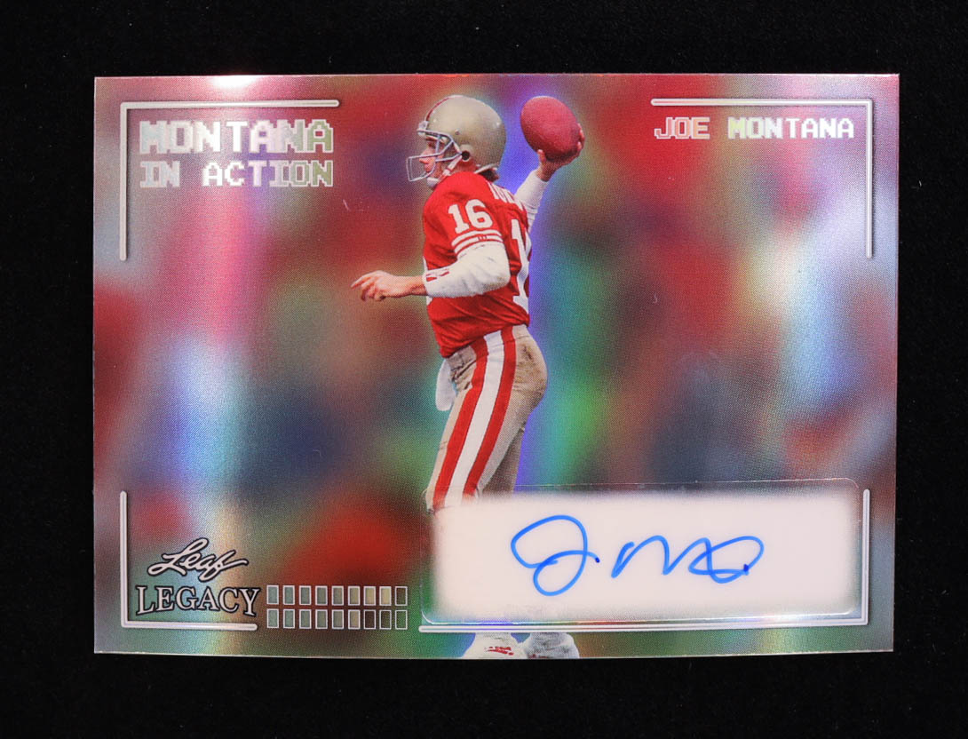 Joe Montana 2024 Leaf Legacy Collection #IA-JM1 Autograph Silver ...