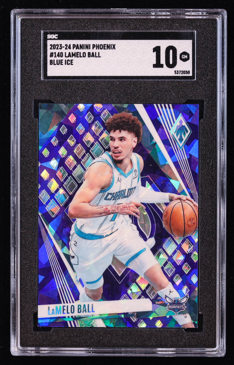 LaMelo Ball 2023-24 Panini Phoenix Blue Ice #140 (SGC 10) | Pristine ...
